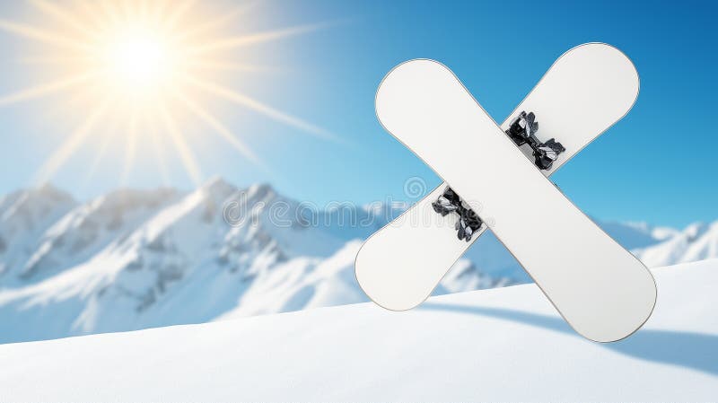 Crossed Snowboards Stock Illustrations – 3 Crossed Snowboards Stock ...