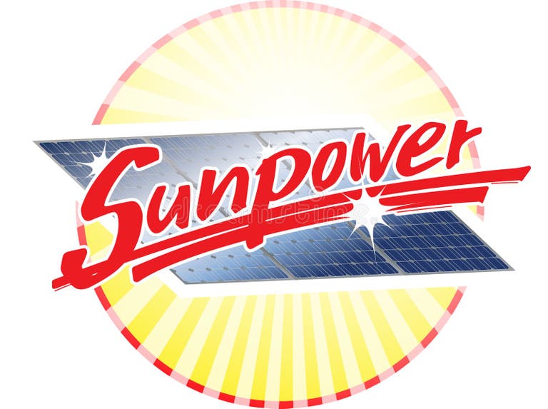 Sunpower stock vector. Illustration of electric, renewable - 16162408