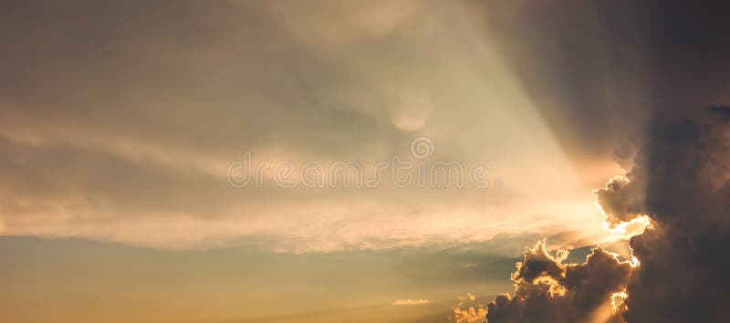 Sunrays in the Evening at Summer, Trust and Hope, Heaven Stock Photo ...