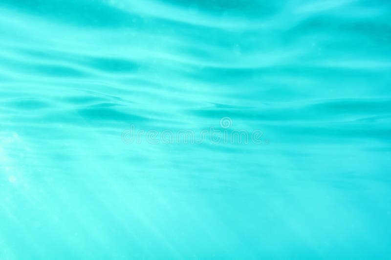 Sunrays from Sun in Deep Blue Sea Stock Photo - Image of natural ...