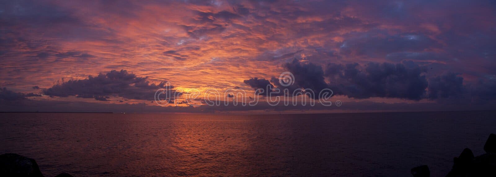 Blue sunset stock image. Image of clouds, blue, kihei - 1708517