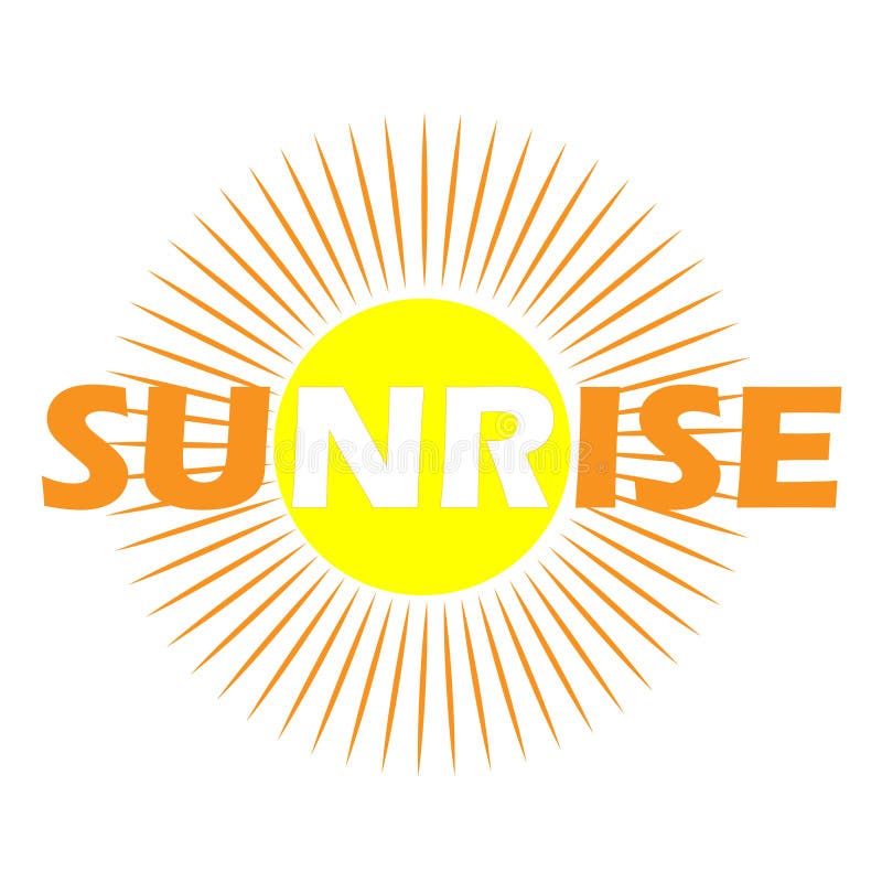 Sunrise - Iconic Logo Designs Stock Illustration - Illustration of ...
