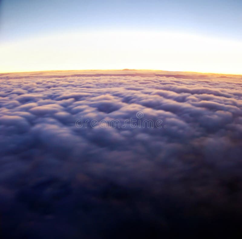 Sunrise Above Clouds stock image. Image of rise, rising - 8331857