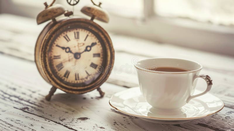 A Sunrise with an Alarm Clock Symbolizing the Daylight Saving Time ...