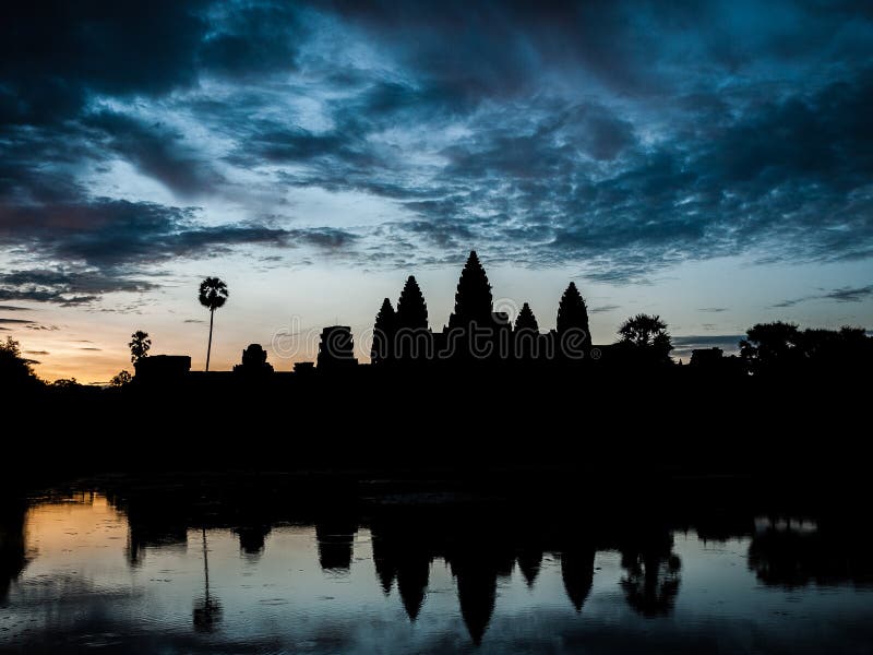 Sunrise Angkor Wat stock image. Image of ancient, architecture - 29552655