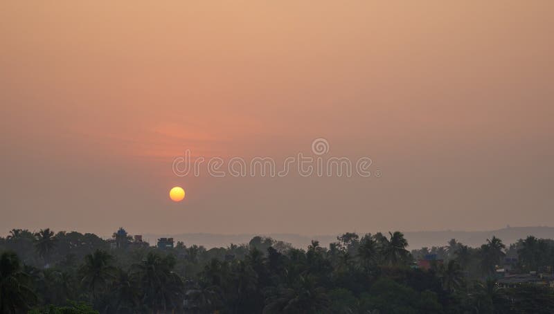 Sunrise in Asia. Vacation Time Stock Image - Image of coconut ...