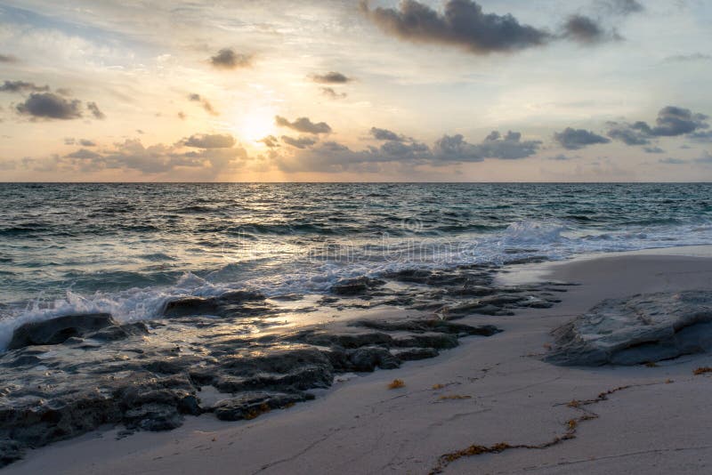 Sunrise on Atlantic Ocean Island Resort Stock Photo - Image of sunrise ...