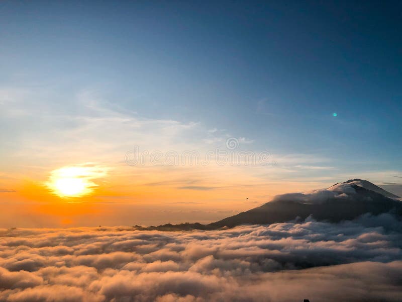 Sunrise in Bali stock photo. Image of mounth, bali, kintamani - 261781676