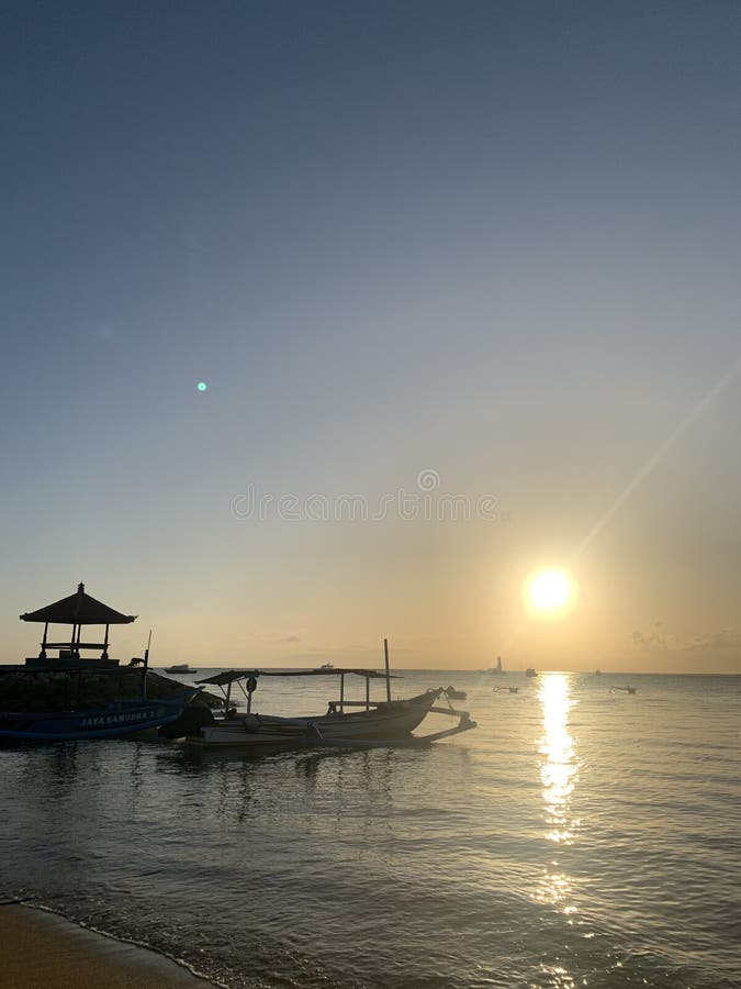 Sunrise in Bali stock photo. Image of world, sanur, holiday - 266076756