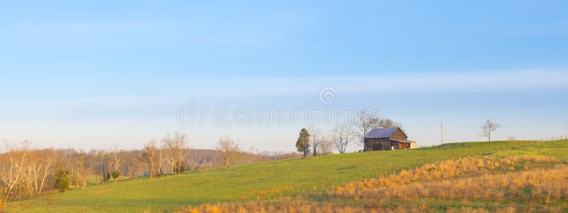 Sunrise with Barn stock photo. Image of grow, environment - 140719426