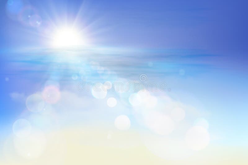 Abstract View of the Beach. Vector Illustration. Stock Vector ...