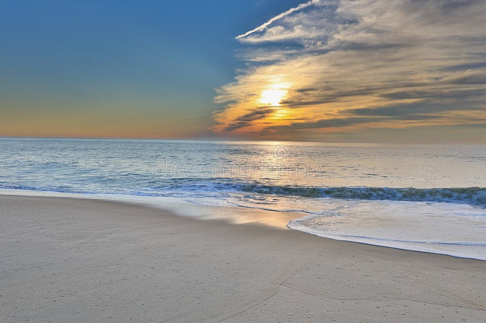 Sunrise at Bethany Beach, Deleware Stock Photo - Image of vacation ...