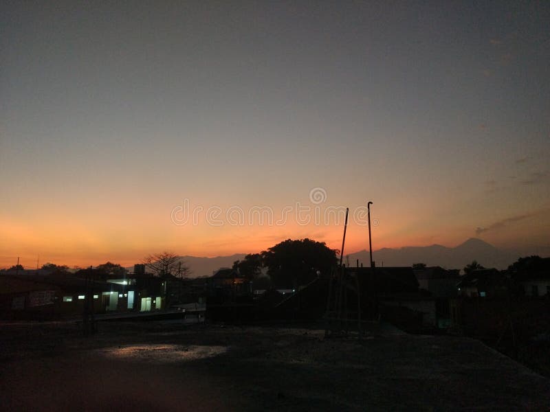 Sunrise Bromo Semeru stock photo. Image of streetlight - 255704274