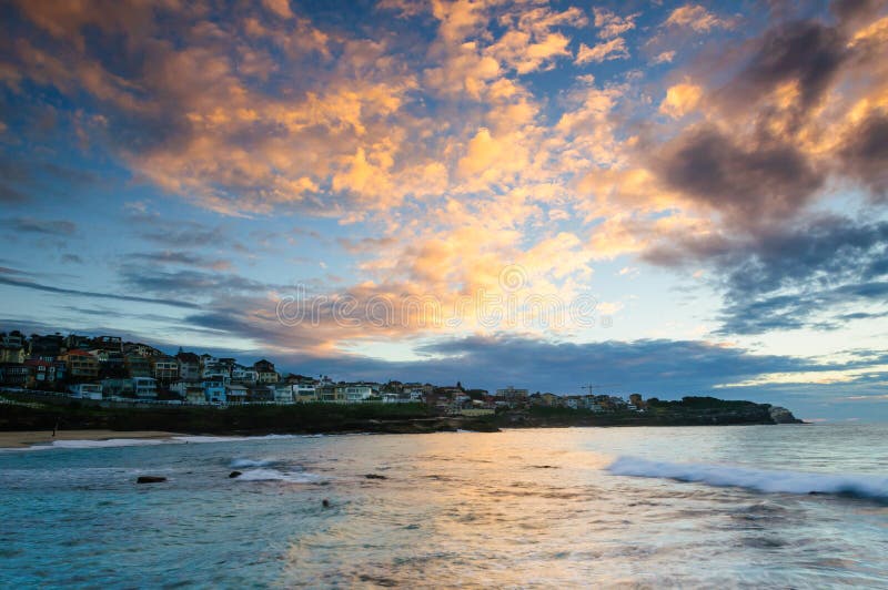 Sunrise at Bronte Beach Australia Stock Image - Image of coastal ...
