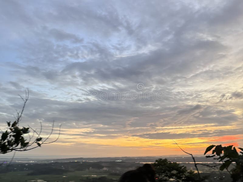 Sunrise at Bukit Biru stock photo. Image of coast, ocean - 382698600