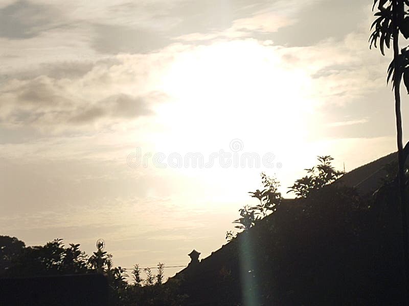 Sunrise in the Central Java Sky Stock Image - Image of java, central ...