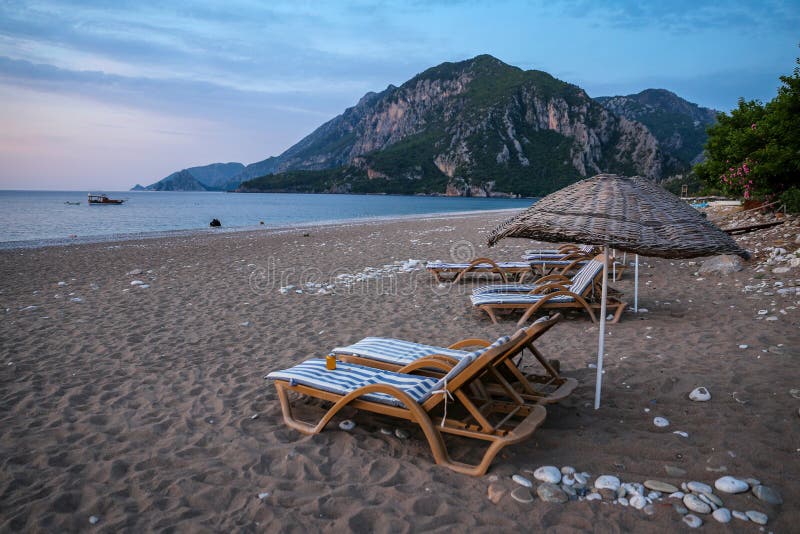 Cirali Ceach in Antalya City, Turkey Stock Image - Image of holiday ...