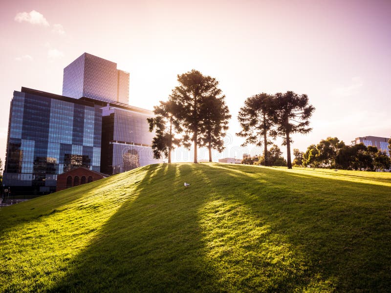 Sunrise in the City stock image. Image of dramatic, building - 82253765