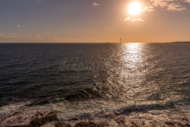 Sunrise from a Cliff with Moving Clouds in a Different Direction ...