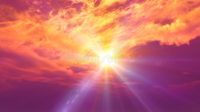 Sunrise with Clouds, Light Rays and Other Atmospheric Effect ...