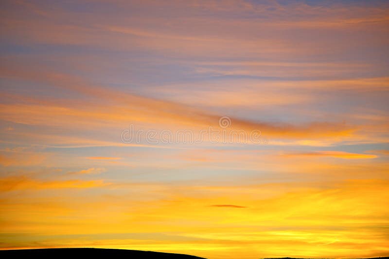 Sunrise in the Colored Sky Soft Clouds Abstract Background Stock Image ...