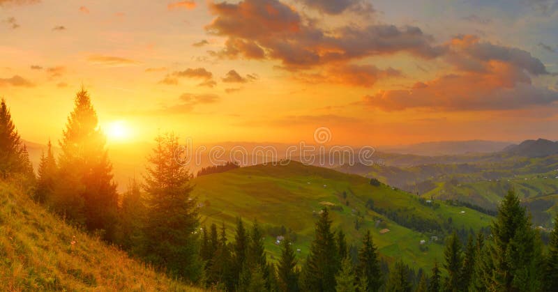 Sunrise countryside stock photo. Image of early, countryside - 62552368