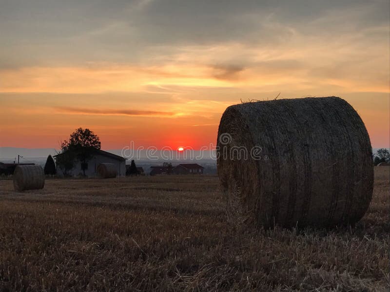 Sunrise in the countryside stock photo. Image of countryside - 174888204
