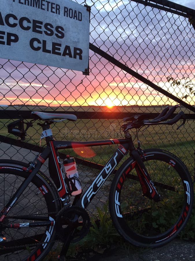 Sunrise cycling editorial stock photo. Image of morning - 74227388