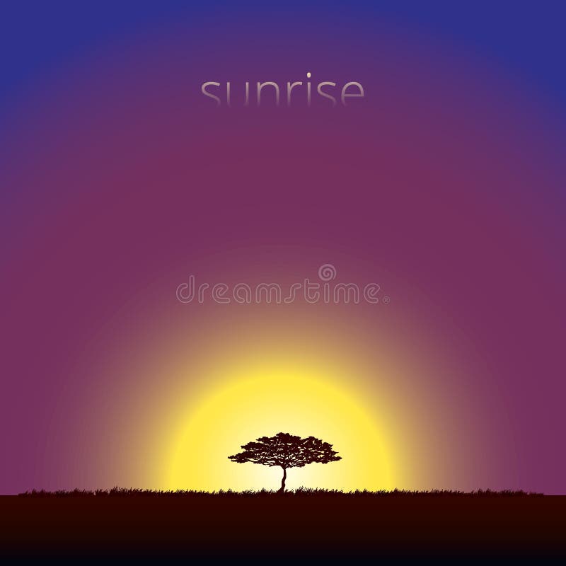 Sunrise Design. Vector Illustration Decorative Design Stock Vector ...