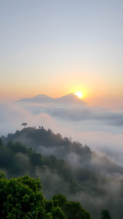 Sunrise at Doi Pha Tang in Chiangrai, Thailand Stock Photo - Image of ...