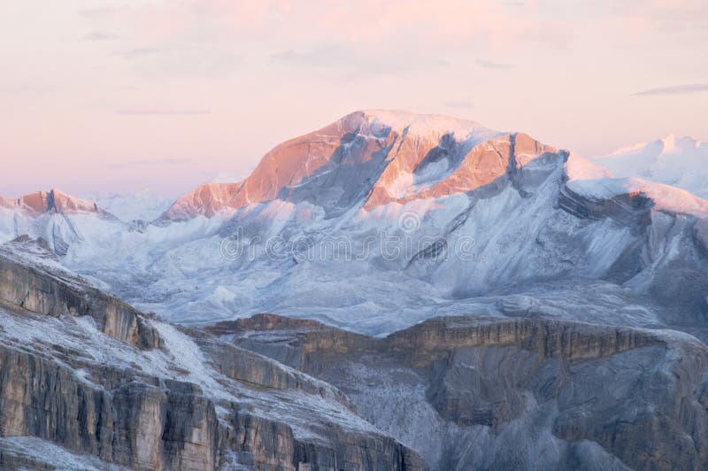 Sunrise in Dolomites stock image. Image of panoramic, sunset - 2442569