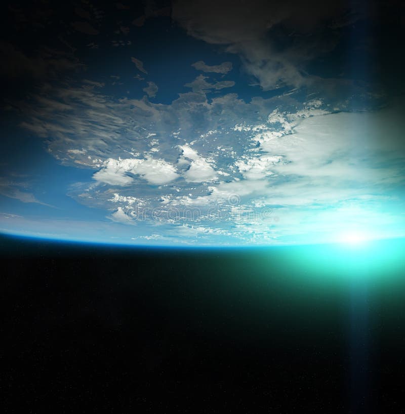 Planet Earth View 3D Rendering Elements of this Image Furnished Stock ...