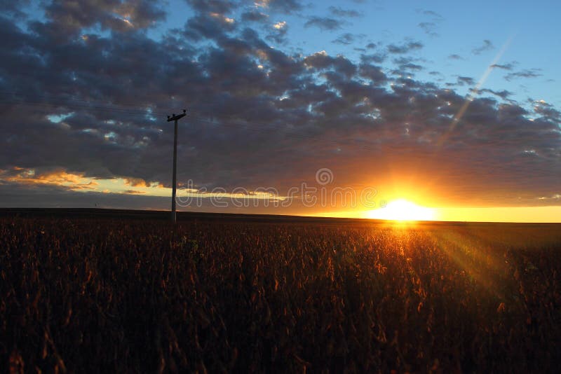 Sunrise stock image. Image of land, sunrise, ligth, clouds - 42588841