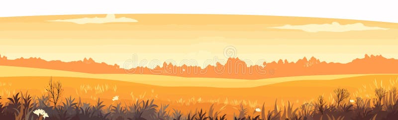 Sunrise Field Vector Flat Minimalistic Isolated Illustration Stock ...