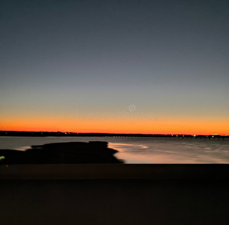 Sunrise. Florida& X27;s River. Blue and Orange Stock Photo - Image of ...