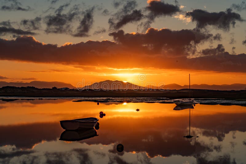 Sunrise at Four Mile Bridge Stock Photo - Image of pink, isle: 323753568