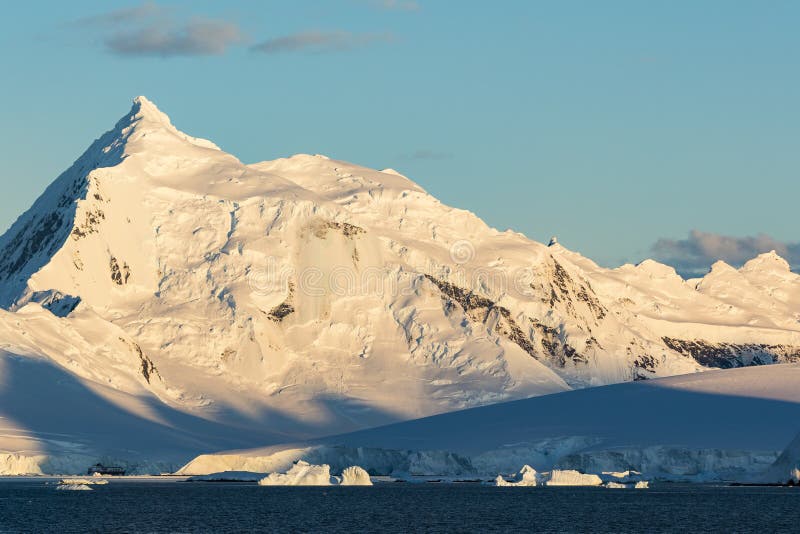 A Sunrise in Gerlache Strait Stock Photo - Image of coastal, gerlache ...