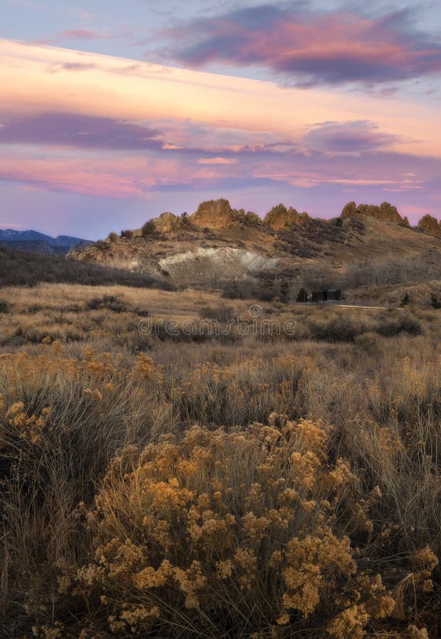 Sunrise Glow on the Hogbacks of Devils Backbone Stock Photo - Image of ...
