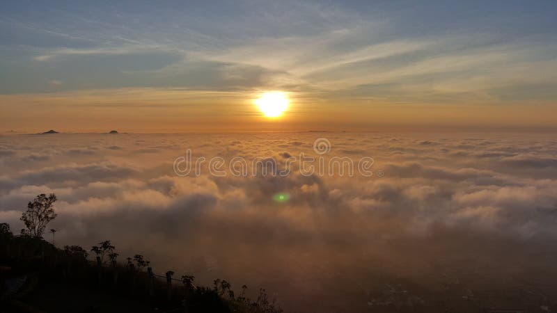 Sunrise stock photo. Image of sunrise, high, hillstation - 65493398