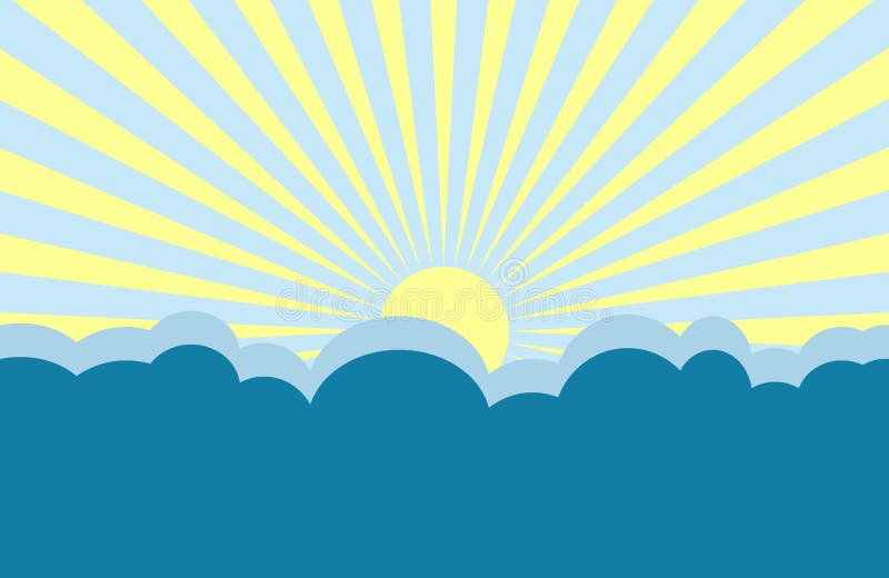 Sunrise Illustration stock illustration. Illustration of morning - 13076639