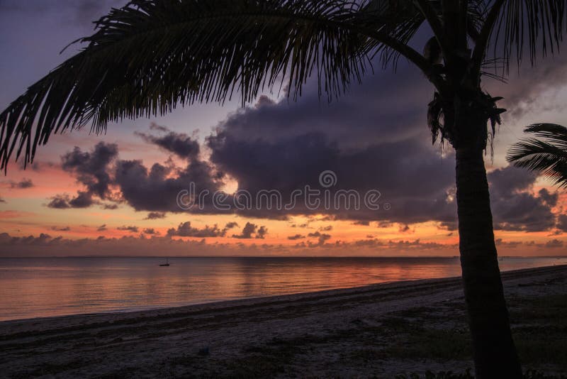 Sunrise - Inhassoro - Mozambique Stock Image - Image of mozambique ...