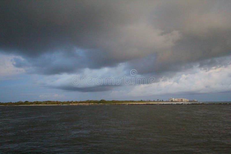 Sunrise at Jetty Park, Fort Pierce, Florida Stock Photo - Image of ...
