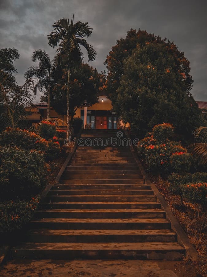 Sunrise at Junior High School Tayan Editorial Photo - Image of junior ...