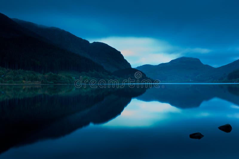 Sunrise Loch Lubnaig Callander Scotland Stock Image - Image of trees ...
