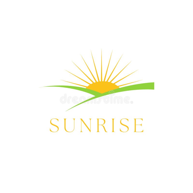 Sunrise logo design stock illustration. Illustration of hotel - 249241186