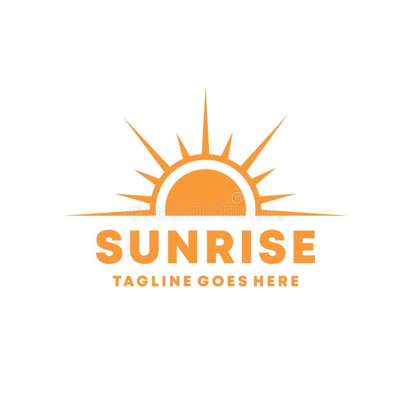 Sunrise Logo Design Vector Graphic Stock Vector - Illustration of ...