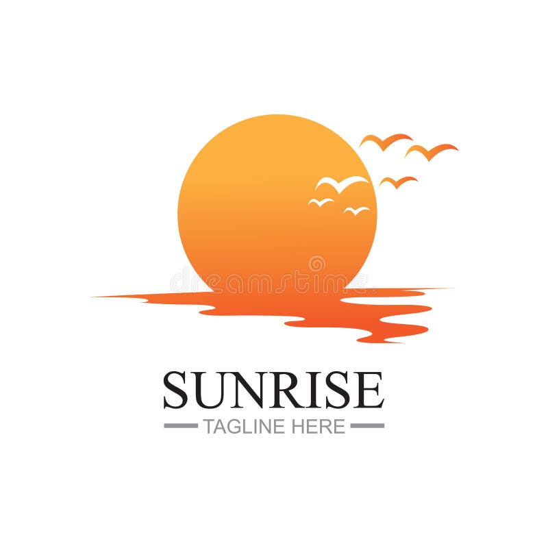 Sunrise Logo Template. Vector Illustration Icon Logo Template Sun Over ...