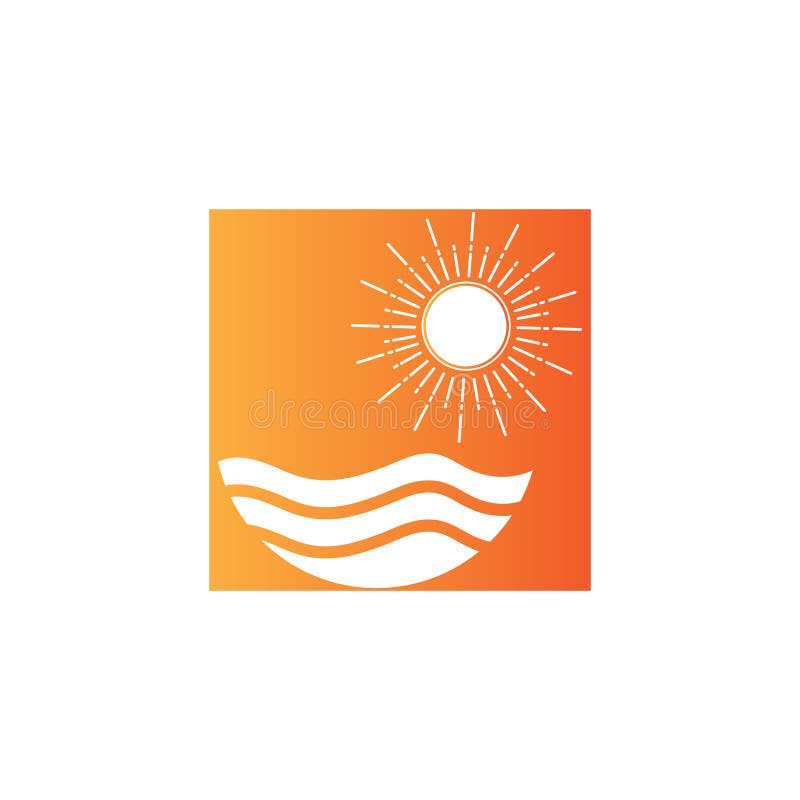 Sunrise Logo Template. Vector Illustration Icon Logo Template Sun Over ...