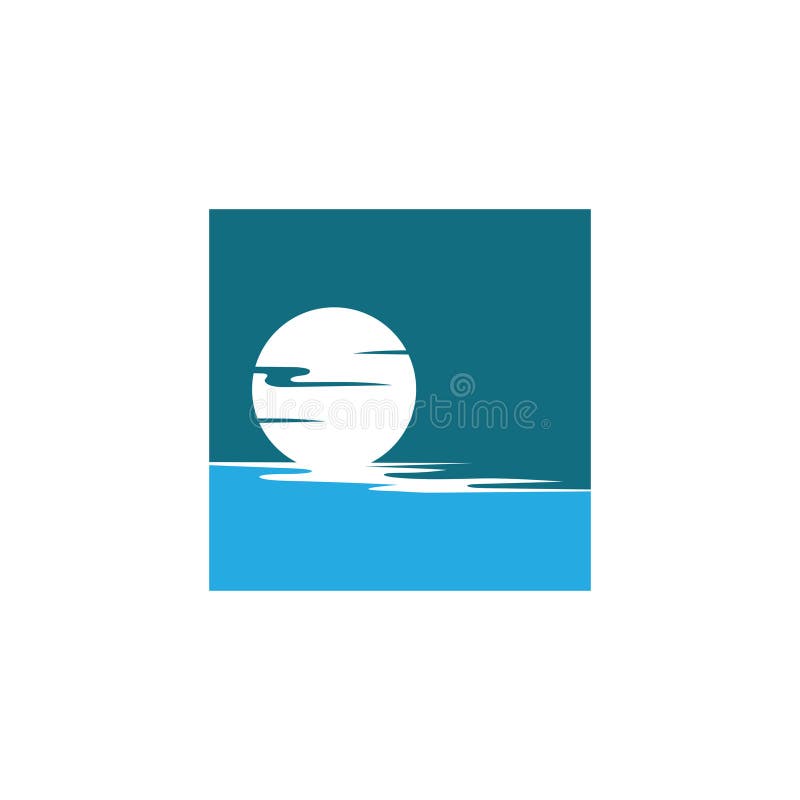 Sunrise Logo Template. Vector Illustration Icon Logo Template Sun Over ...