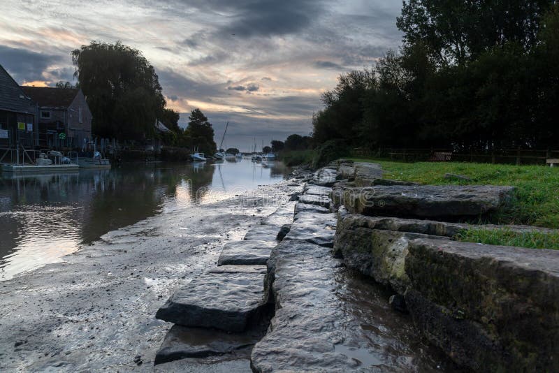 Sunrise on the River Frome at Wareham, Dorset, UK Stock Image - Image ...